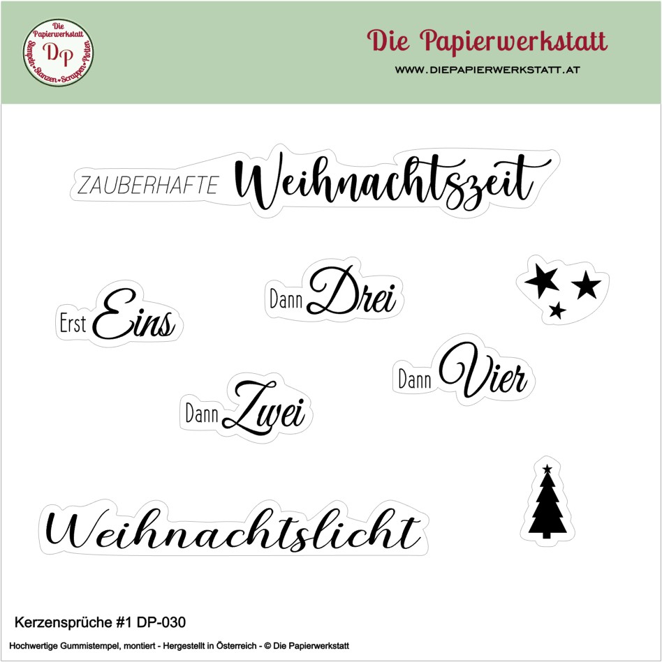 Die Papierwerkstatt - Stempeln Stanzen Scrappen Plotten - Kerzensprüche ...